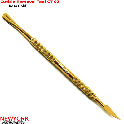 Cuticle Tool CT-02 Nail Pusher Cuticle Remover Rose Gold Color ...