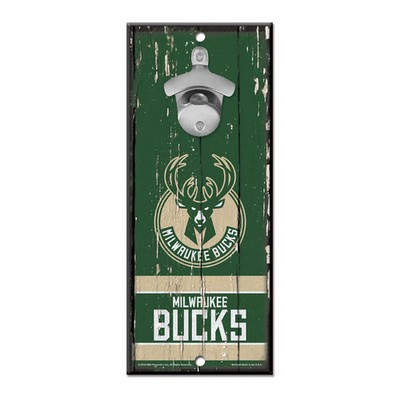 Milwaukee Bucks Sign Wood 5x11 Bottle Opener | eBay