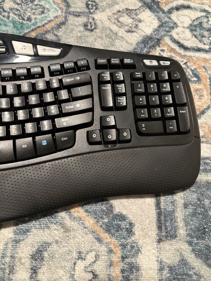 Logitech Wireless Wave K350 Keyboard - With USB receiver dongle ...