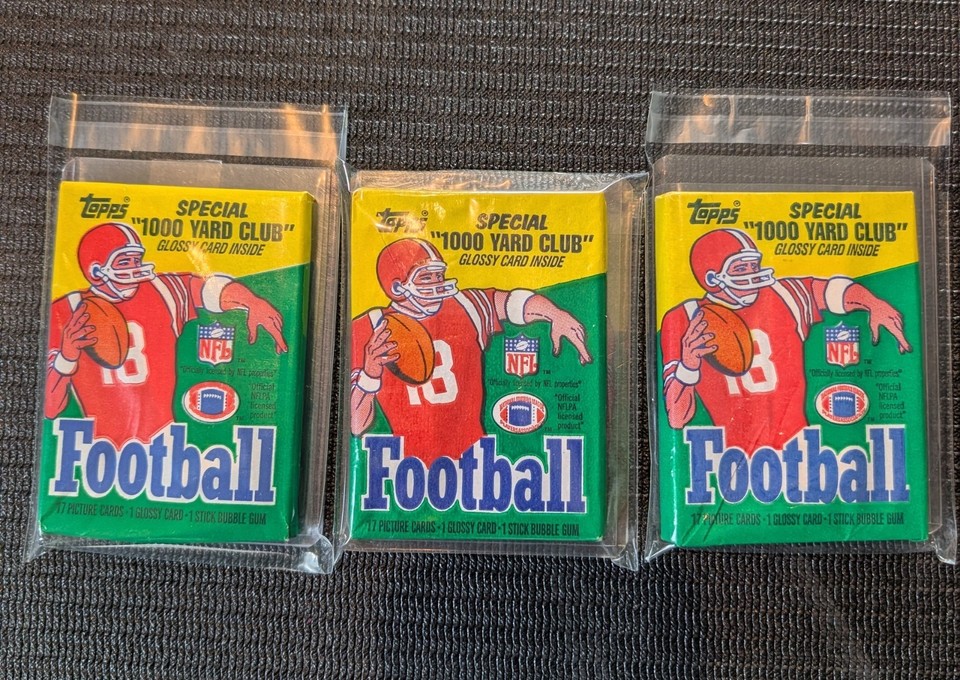 Football Wax Pack Lot (18 unopened packs) 1978, 1981, 1984, 1986 | eBay