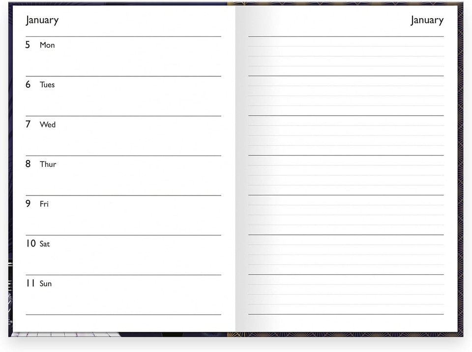 Robert Frederick Claire Coxon Art Deco A5 Hardback Diary Week To View ...