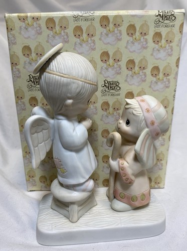 Precious Moments Figurine Jesus Is Born w/ Box 1978 Hand Signed 1982 ...