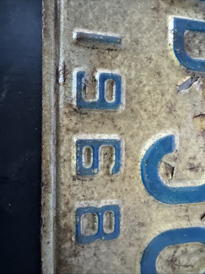 1968 Indiana License Plate. Vintage. 38B383 | eBay