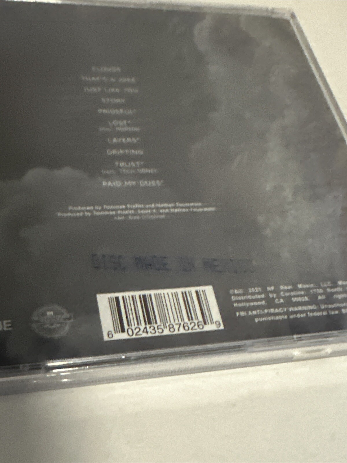 NF Clouds The Mixtape Signed CD Autographed Rap Tech N9ne Hopsin Album ...