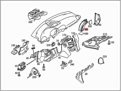 Genuine MERCEDES A209 C209 CLK C209 Convertible A209 Housing 2096800379 ...