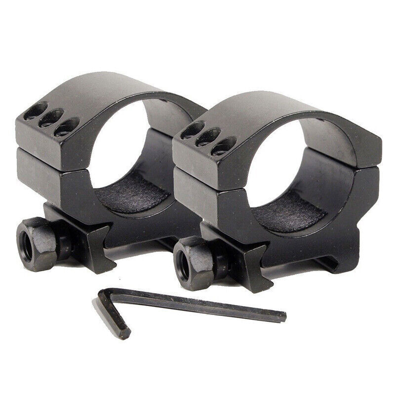 Pair 30mm Scope Ring Mounts Low/Middle/High Profile Picatinny Rail ...