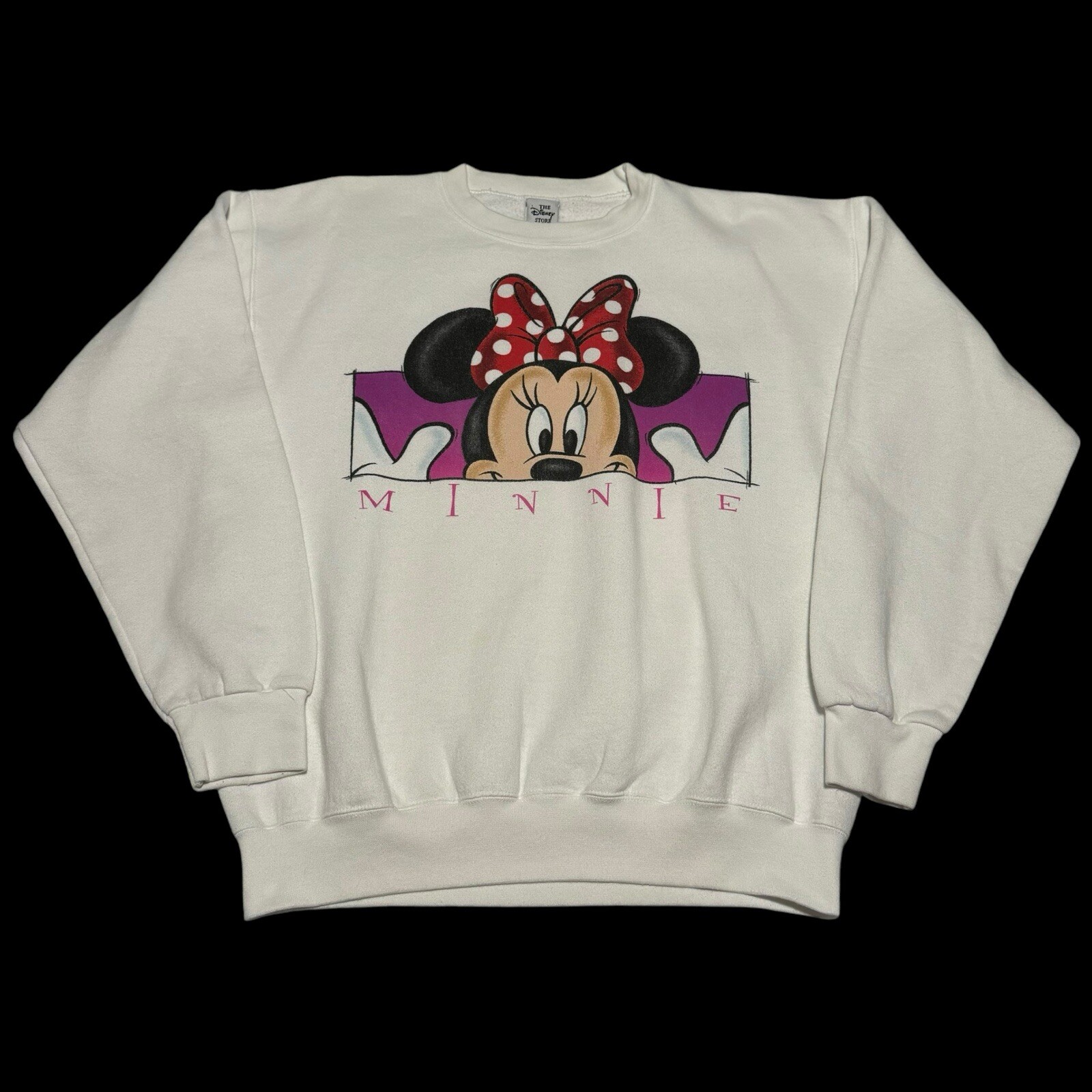 Vintage Disney Store Minnie Mouse White Character Swe… - Gem