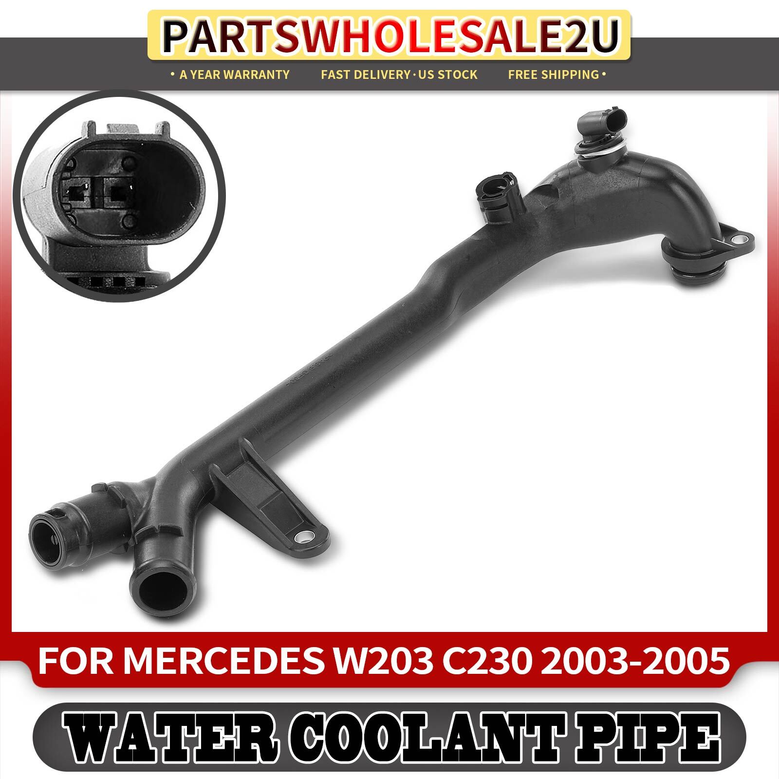 Water Coolant Pipe for Mercedes-Benz W203 C230 2003 2004 2005 1.8L ...
