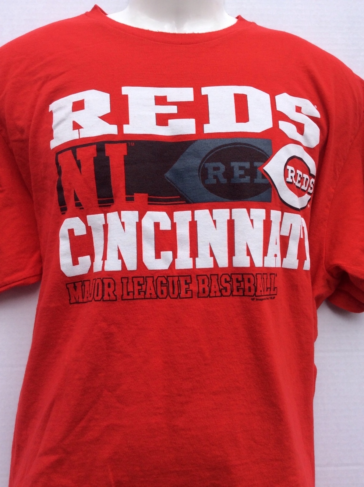 Cincinnati Reds NL Major League Baseball red TShirt sz XL L@@K! | eBay