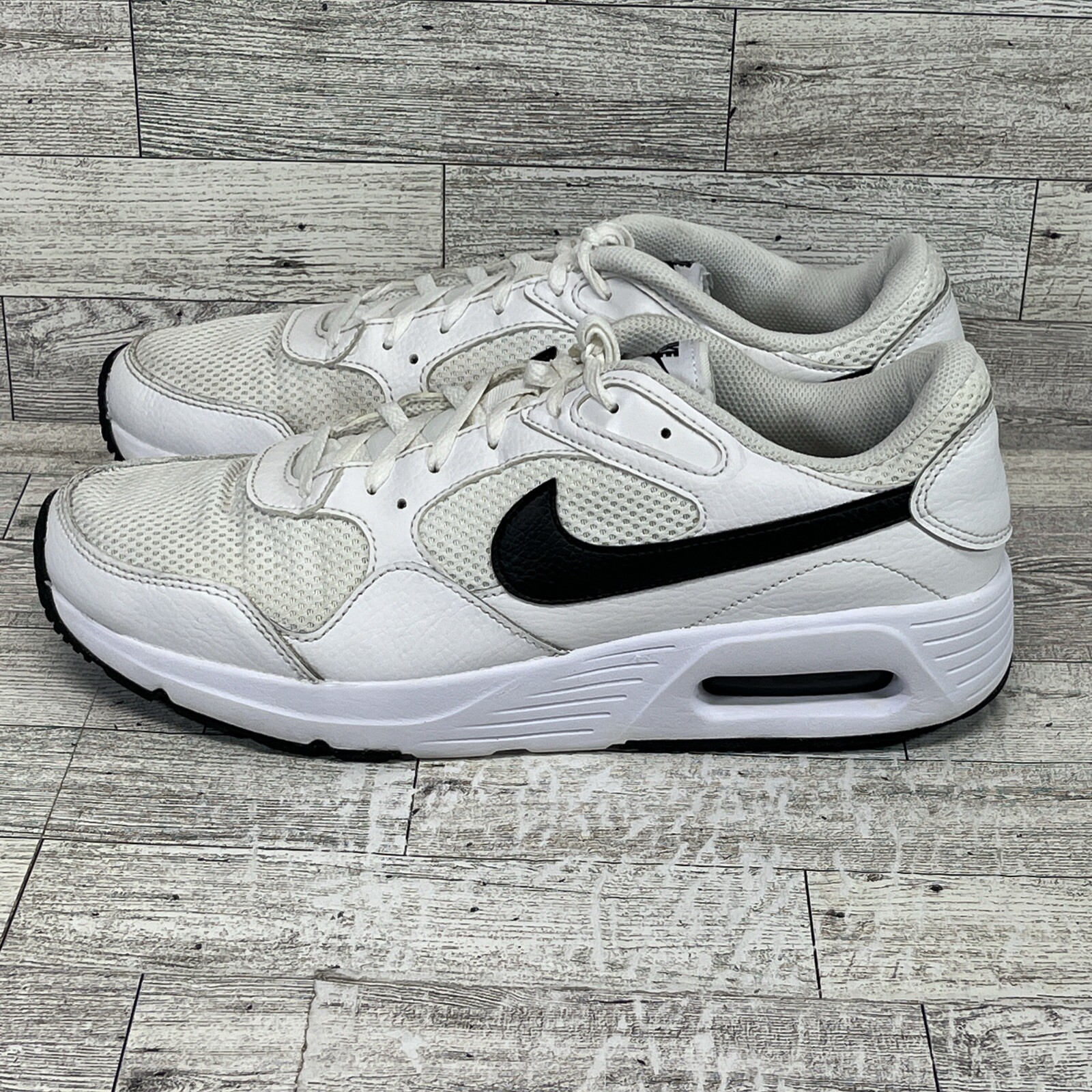 Nike Air Max SC CW4555-102 White Black Running Shoes … - Gem