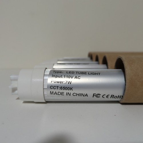 T8 Tube LED Replacement Lights Set Of 6 (18", 7 Watts, 6500K) | eBay