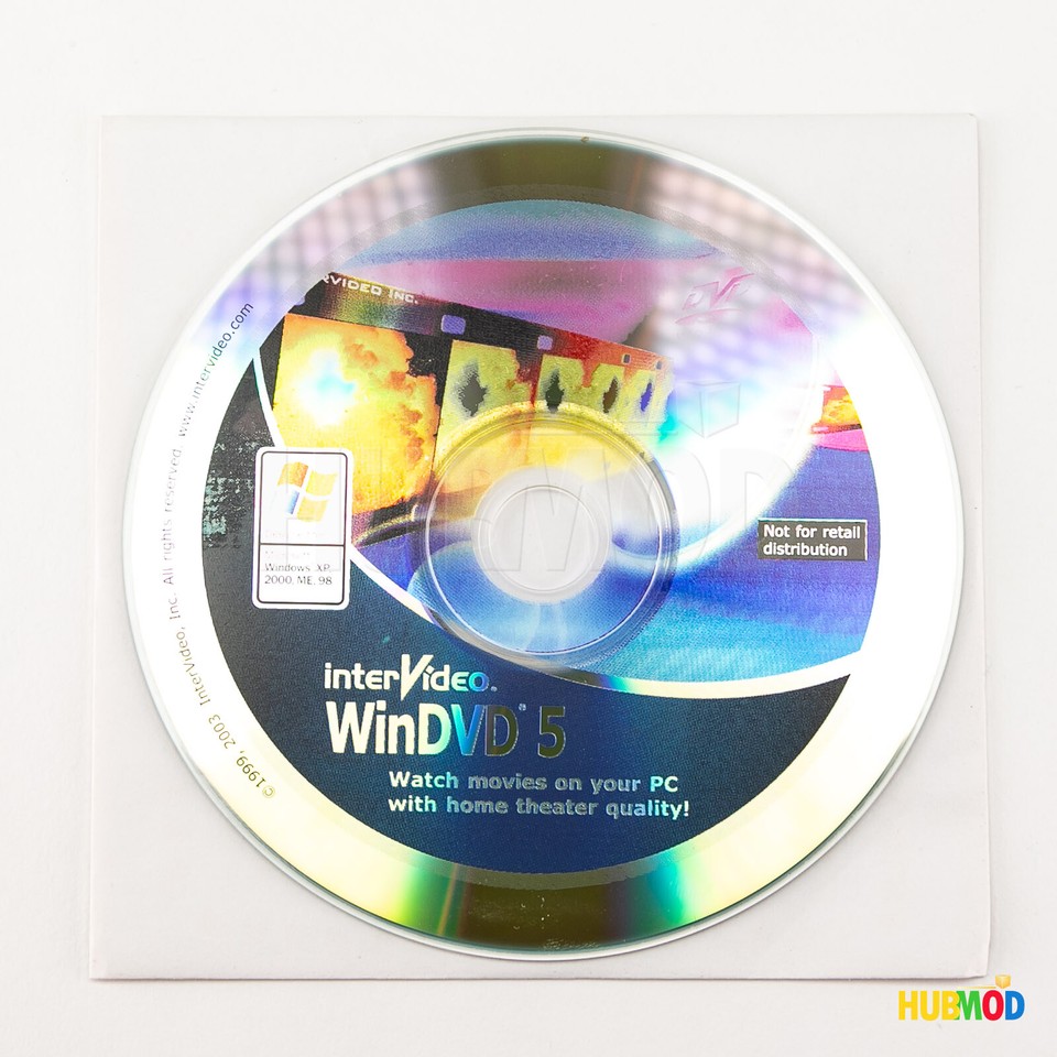InterVideo WinDVD 5 CD For Windows 98, XP, 2000, ME with Serial Number ...