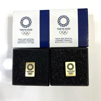 Tokyo 2020 Olympic Emblem Pin Badge Gold | eBay