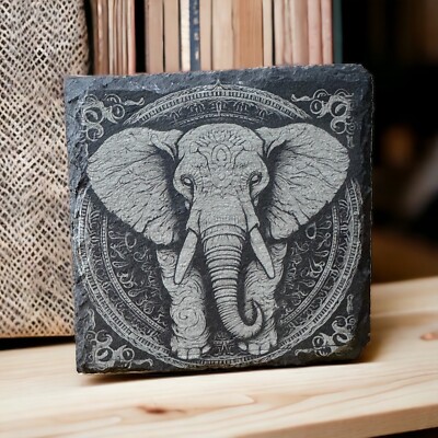 Elephant Slate Coaster | eBay