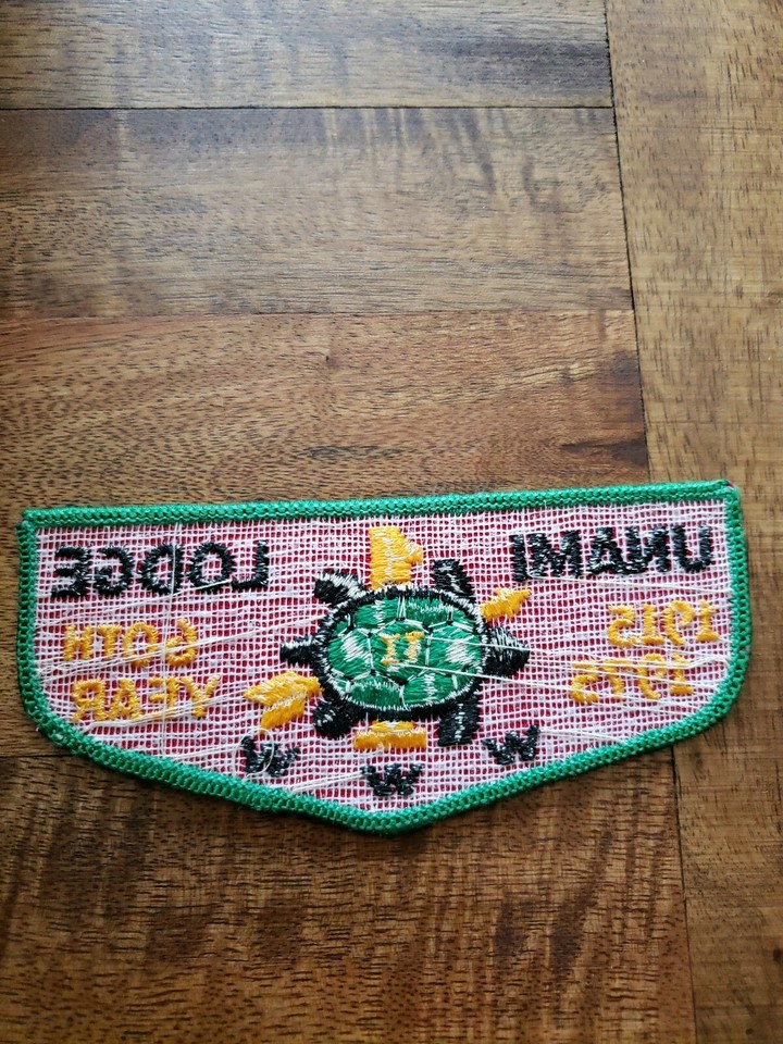 Unami Lodge 1 60th year 1915 - 1975 Anniversary Flap Patch WWW OA F5 | eBay
