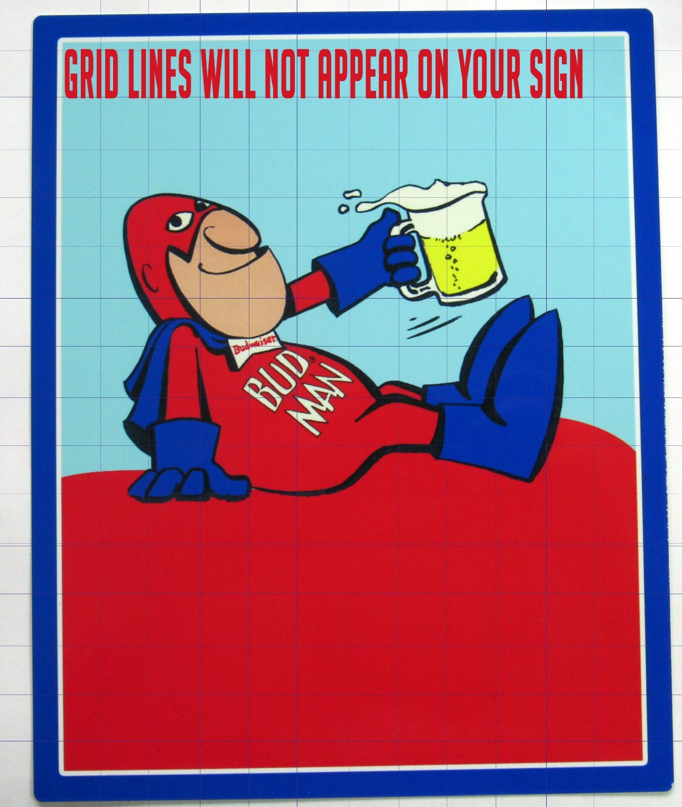 BUDMAN! CUSTOMIZABLE 8X10 ALUMINUM SIGN! A MAN CAVE MUST HAVE! FREE ...