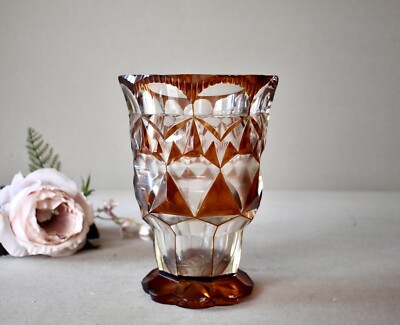 Antique Cut Crystal Vases Germany Crystal Vases Home Decor Table Decor ...