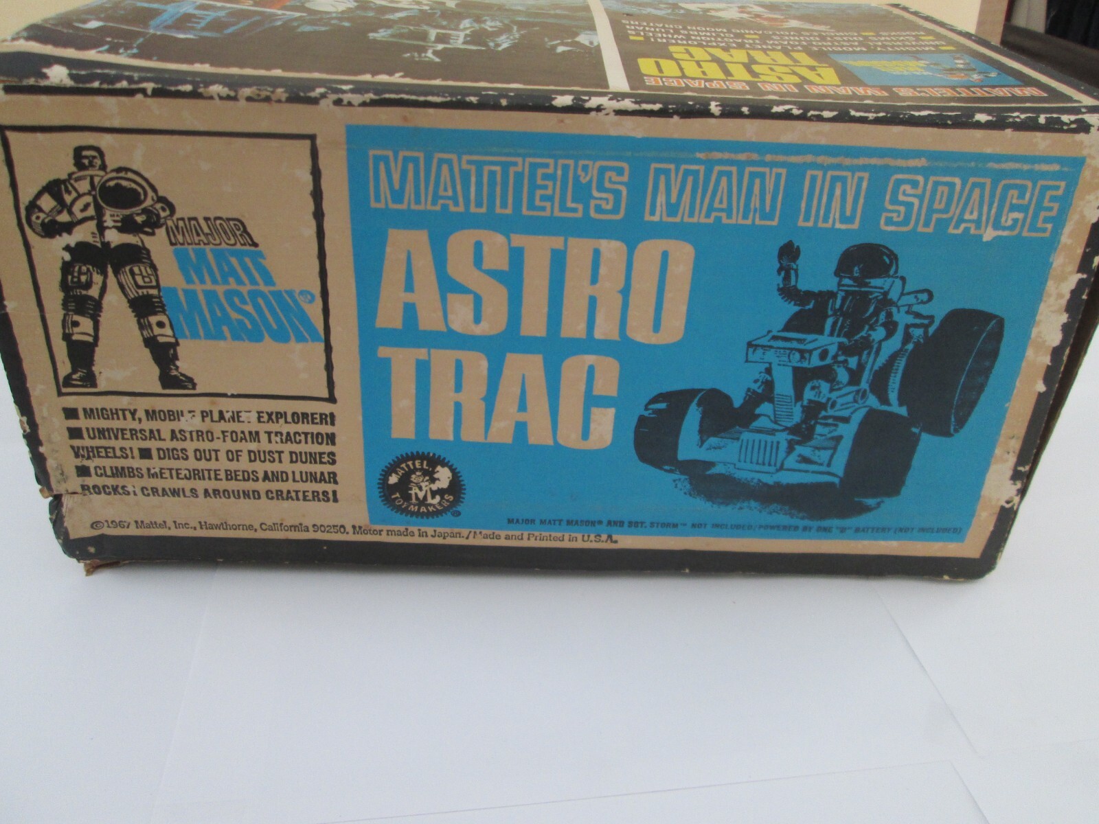 Major Matt Mason ASTRO TRAC box only 1967Plus bonus 1 pair replacement ...
