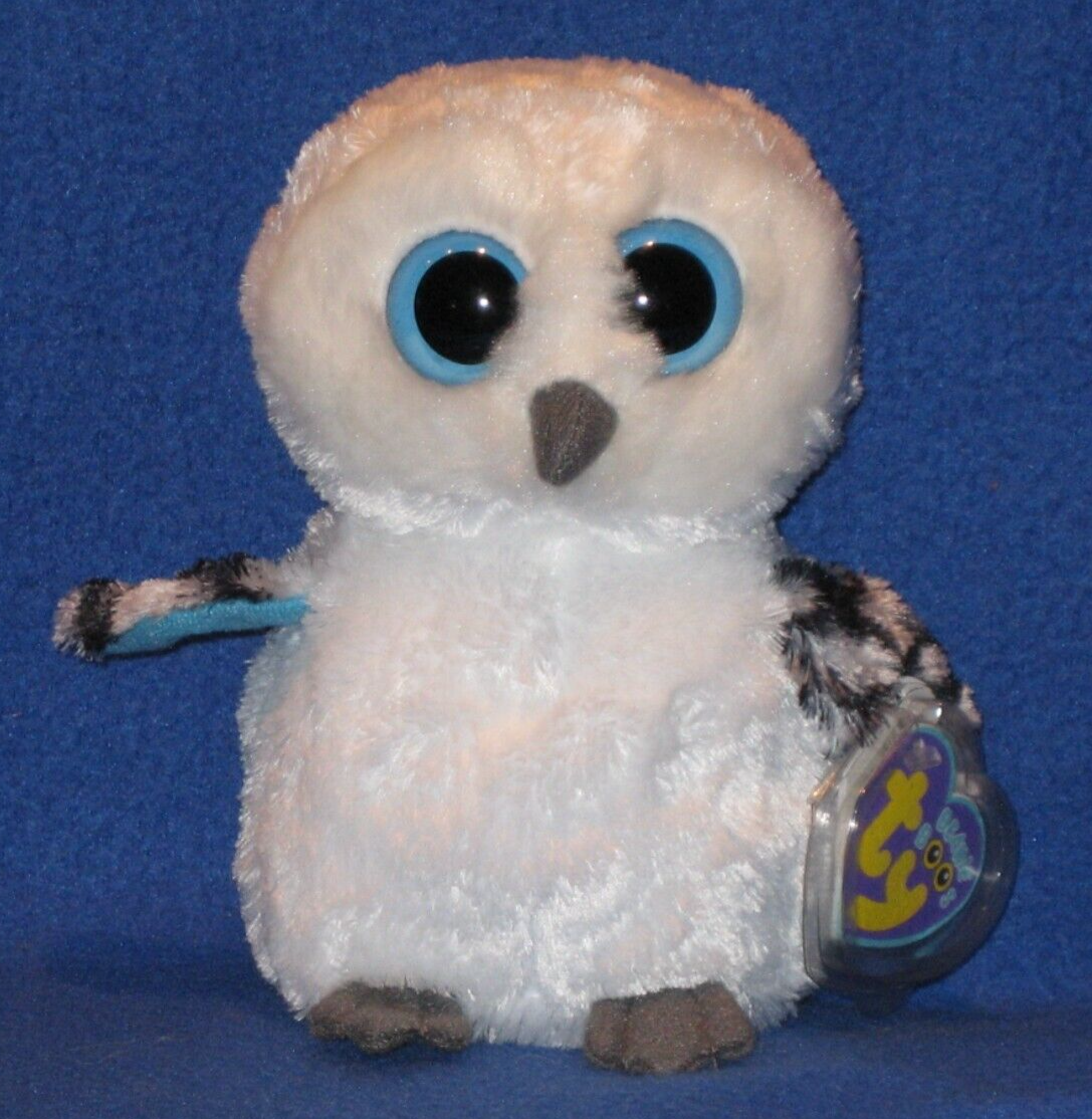 TY BEANIE BOOS - SPELLS the 6" SNOW OWL (SOLID EYES) - MINT with MINT ...