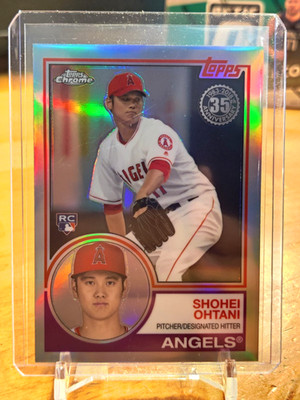 SHOHEI OHTANI 2018 TOPPS CHROME 1983 ROOKIE LOGO RC #83T-6 LA DODGERS ...