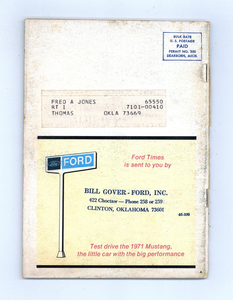 Ford Times Vol. 64 #1 VG 1971 Low Grade | eBay