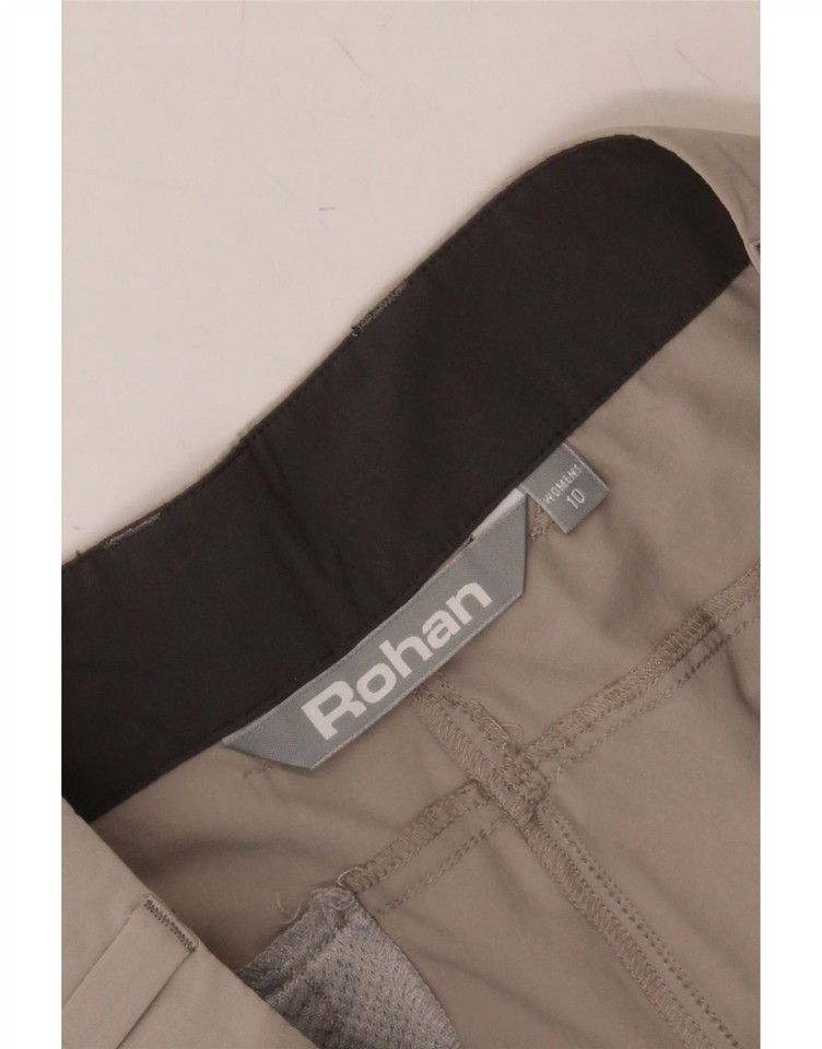ROHAN Womens Straight Capri Trousers US 10 Large W32 L21 Beige ...