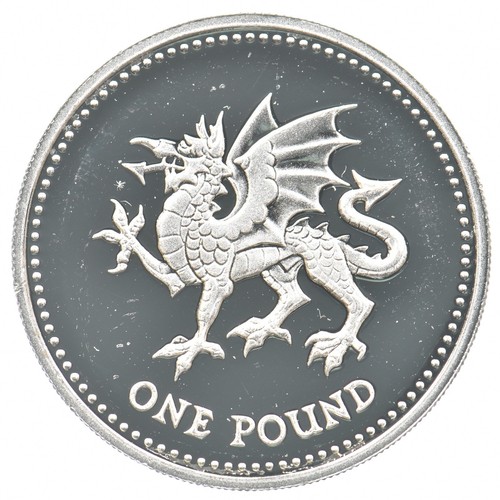 Roughly Quarter-Sized - 1995 Great Britain 1 Pound - World Silver Coin ...