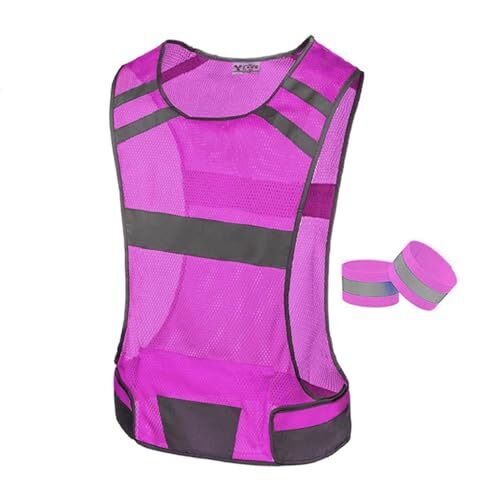 Reflective Running Vest for Women & Men,High Visibility Reflector Small ...