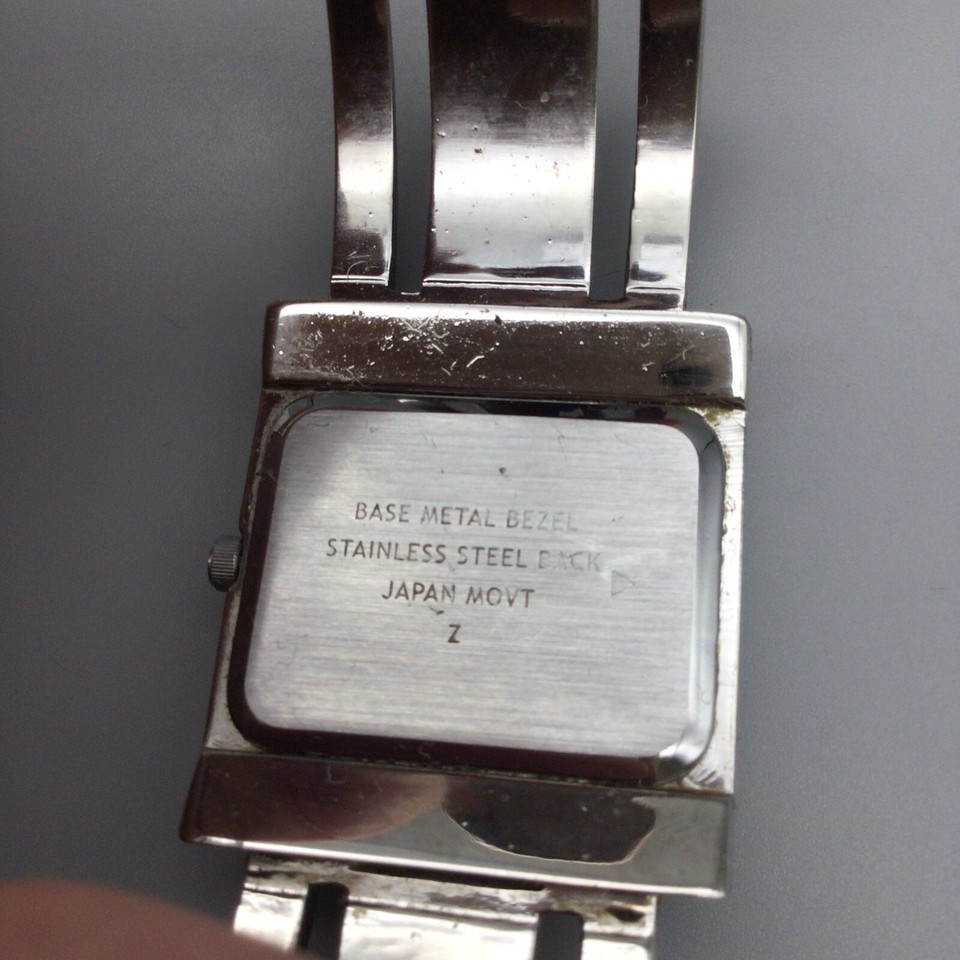 Premier Designs Watch Women 31mm Silver Tone Open Cuff Band New Battery ...