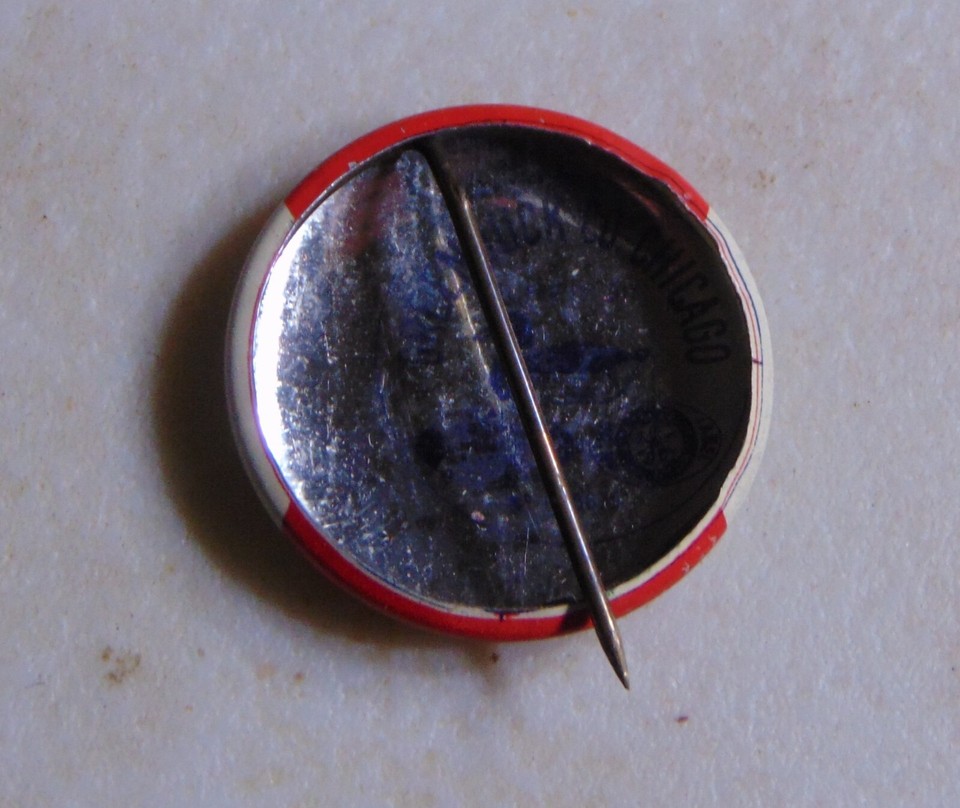 Franklin Roosevelt FDR New Jersey labor campaign pin button political ...