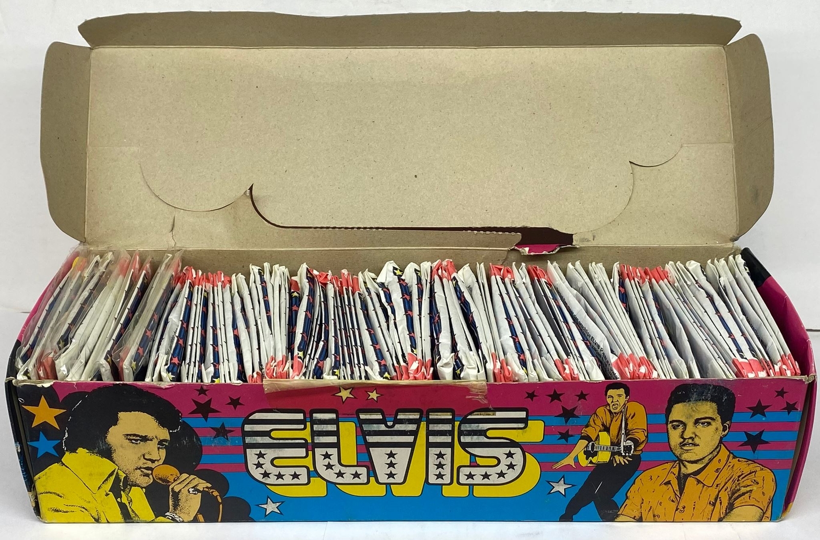 1978 Elvis Presley Vintage Trading Card Box 94 Packs Monty Gum Holland ...