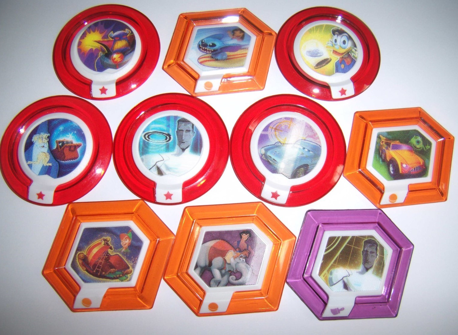 DISNEY INFINITY *RARE* Power Disc Lot Abu Zurg Merlin Tron Chrome ...