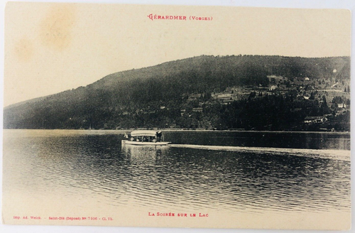Vintage Gerardmer France La Soiree sur le Lac Postcard P268 | eBay