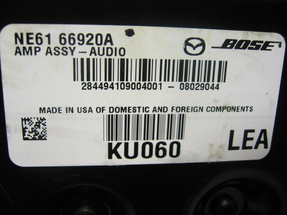 06 07 08 Mazda MX-5 Miata Audio AMP Factory Radio Amplifier OEM NE61 ...