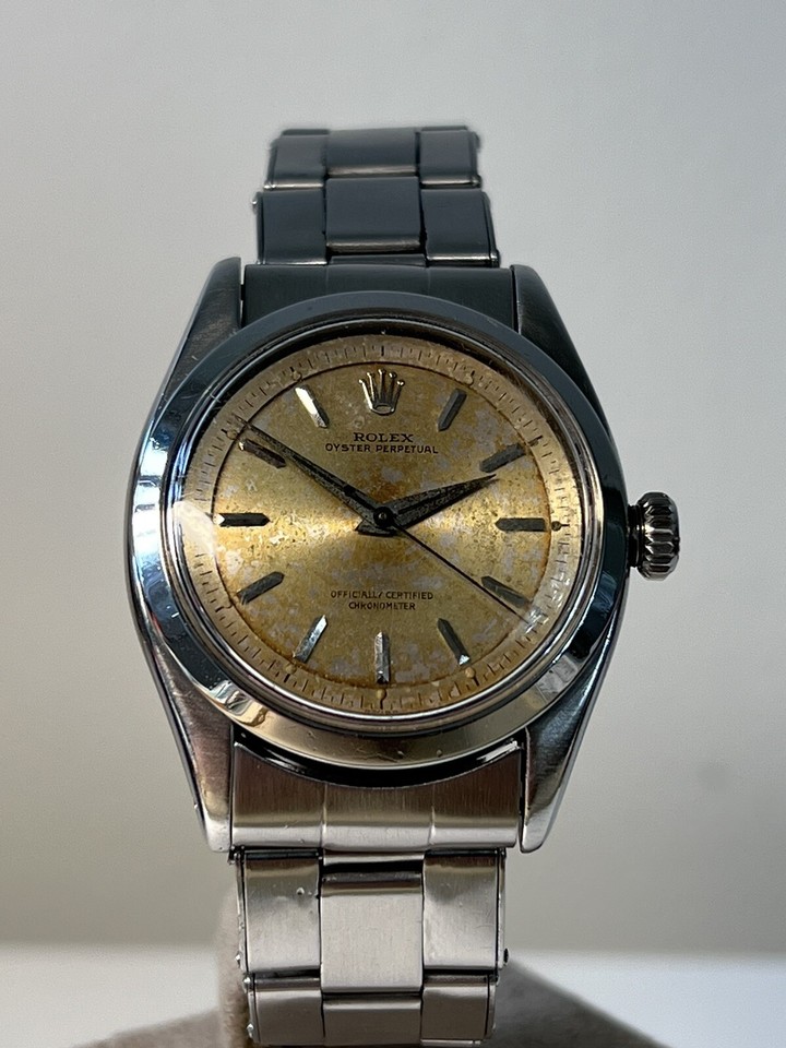 1954 Rolex Oyster Perpetual Ref 6580 Stretch Rivet Bracelet Cal. 1030 ...