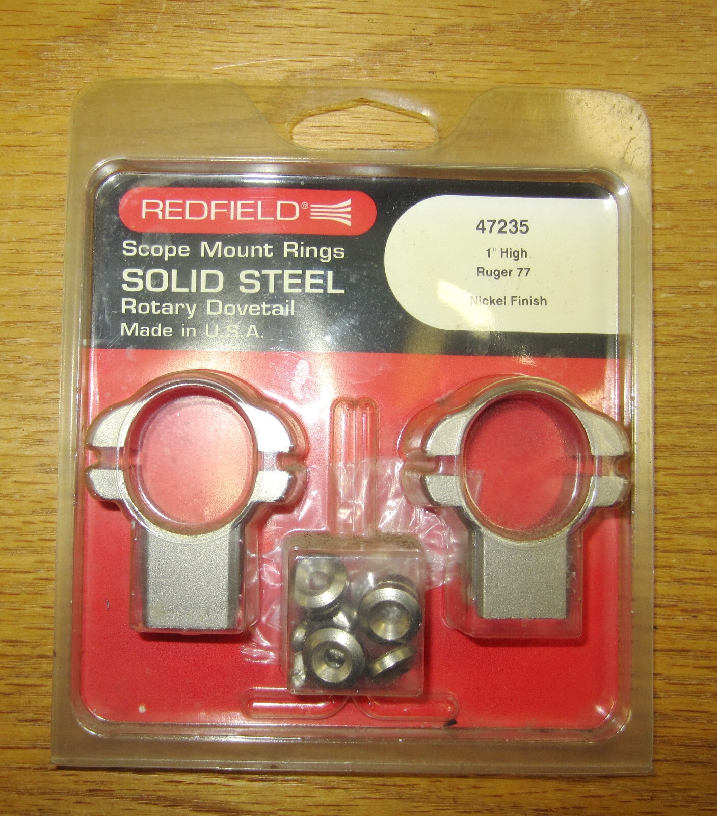 Redfield 1" High Rings for Ruger M77, Silver Windage Adjustable | eBay