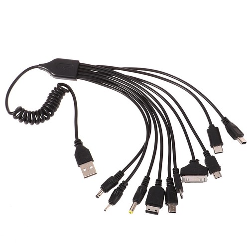 10 In 1 Micro USB Multi Pin Cable Charger Universal USB Adapter Data ...