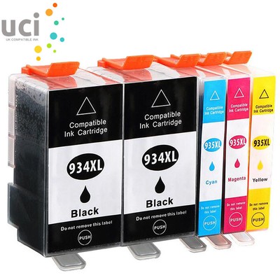 Non-oem 5 Ink for use in HP 934XL 935XL Officejet Pro 6812 6820 6230 ...
