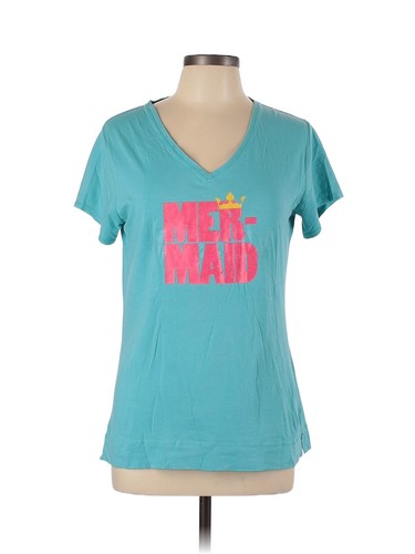Raw Threads Women Blue Short Sleeve T-Shirt L | eBay