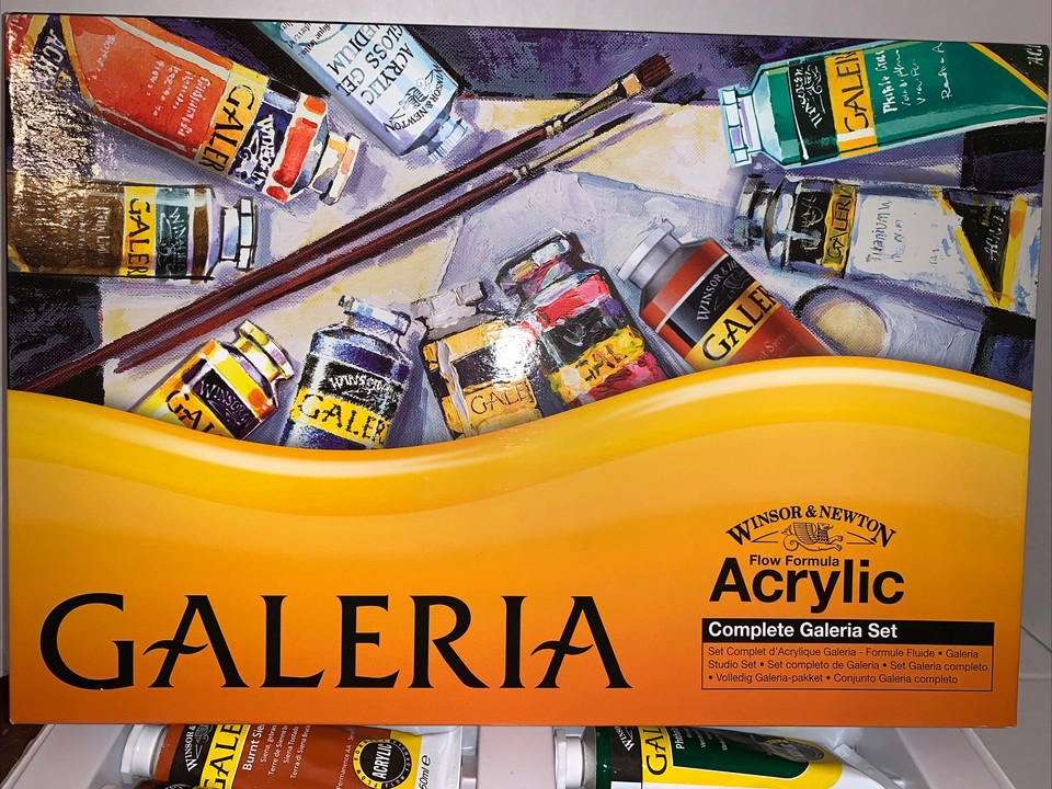 WINSOR & NEWTON / COLART 2190518 GALERIA COMPLETE ACRYLIC SET | eBay