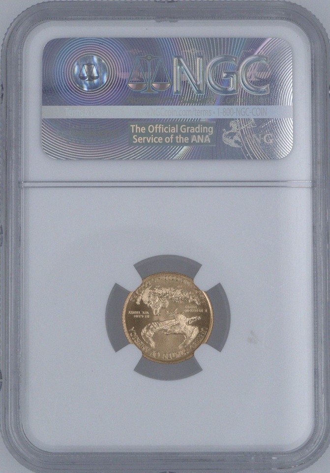 2015 $5 American Gold Eagle Wide Reeds NGC MS70 Angela Buchanan Signed ...