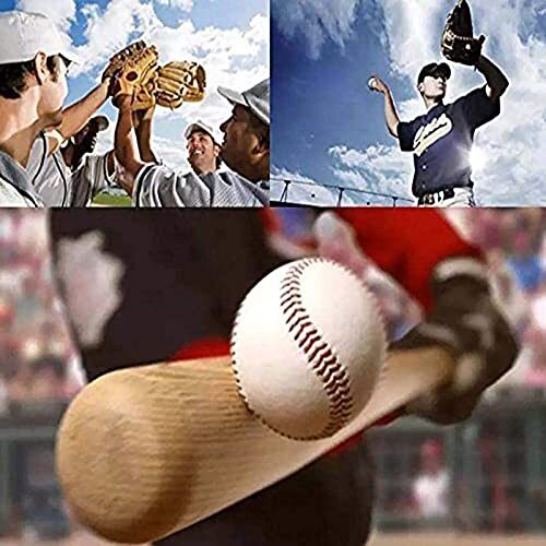 2 Blank Baseballs Hard Core Standard Official Size 9 inch Suitable for ...
