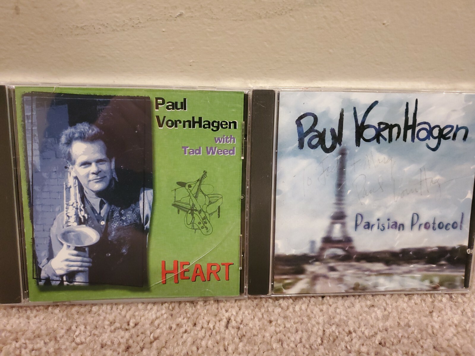 Lot of 2 Paul VornHagen CDs: Heart with Tad Weed, Parisian Protocol | eBay