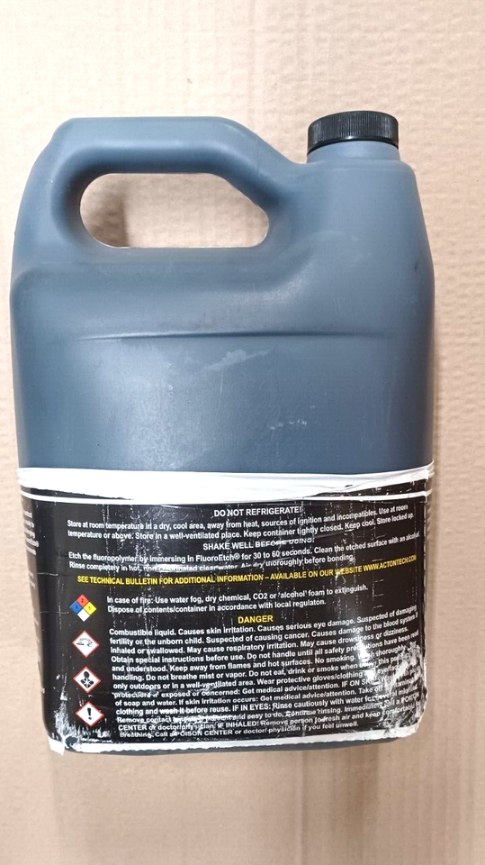 FluoroEtch Safety Solvent-One Gallon FLUOROPOLYMER PRE-BONDING ETCHING ...