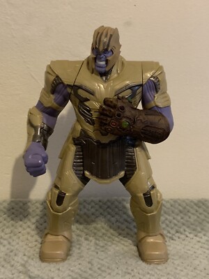 Marvel Avengers End Game Thanos 14" Power Punch Action Figure Light Up ...