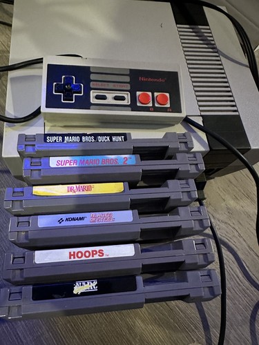 Nintendo Entertainment System nes console with 6 games | eBay