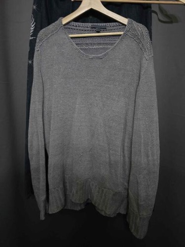 John Varvatos Sweater Men XXLarge Gray 100% Linen Linen knit handsome ...