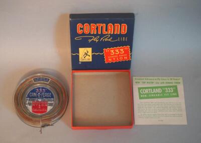 Vintage Cortland 333 Fly Rod Line with Fly Line Cleaner Tin New Old ...