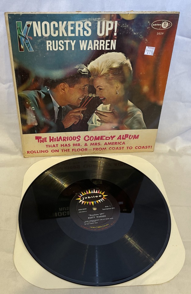 Rusty Warren Knockers Up! (Vinyl, 1960) Jubilee JGM 2029 VG LP Record ...