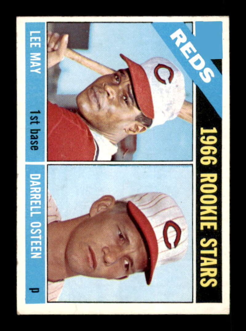 1966 Topps #424 Lee May/Darrell Osteen VGEX RC Rookie Reds Reds Rookies ...
